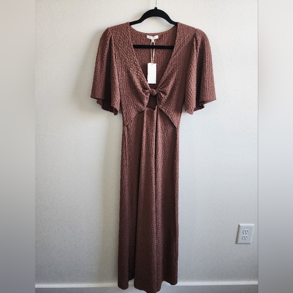 Z Supply | Dresses | Z Supply Brown Textured Maxi Dress | Poshmark